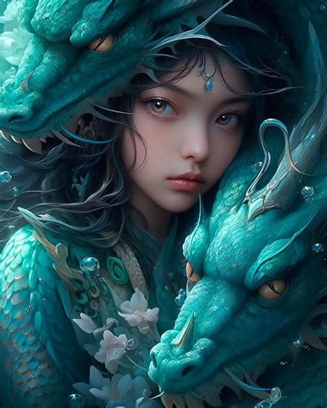 Ai产生的 女孩 龙 Pixabay上的免费图片