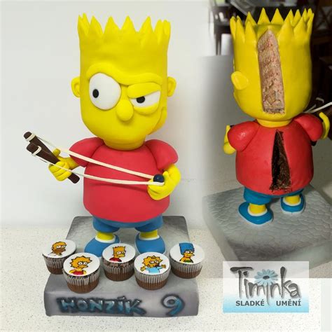Bart Simpson 3d Simpsons Cake Bart Simpson Simpsons Party