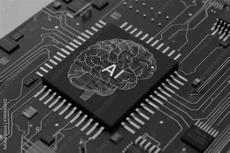 Ai Brain Chip Synaptic Vesicles Artificial Intelligence Neuronal