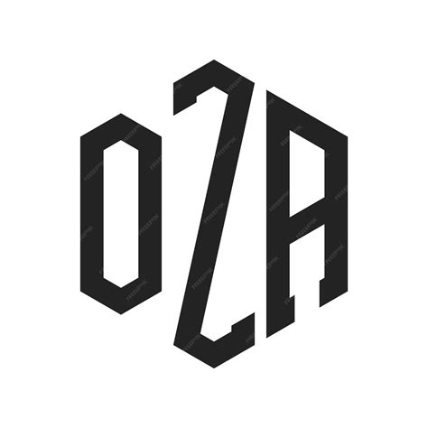 Premium Vector Oza Logo Design Initial Letter Oza Monogram Logo Using Hexagon Shape