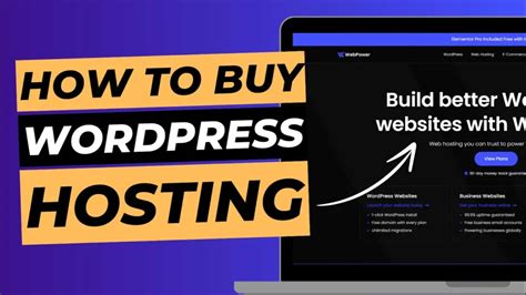 How To Buy Hosting To Setup Your Wordpress Website In 1 Minute Webpower