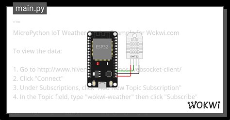 MicroPython MQTT Weather Logger ESP Copy Wokwi ESP STM Arduino Simulator
