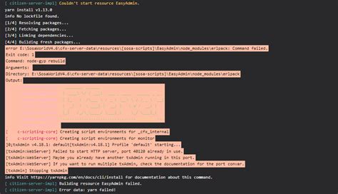 Bug Error Data Yarn Failed · Issue 523 · Blumlauteasyadmin · Github