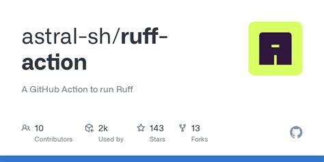 Github Astral Shruff Action A Github Action To Run Ruff