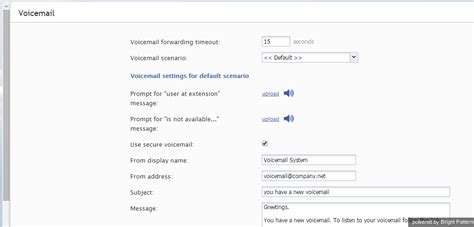 5 3 Contact Center Administrator Guide Callcenterconfiguration Voicemail Bright Pattern