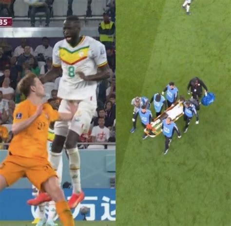 축구 네덜란드 대 세네갈 전에서 나온 끔찍한 반칙