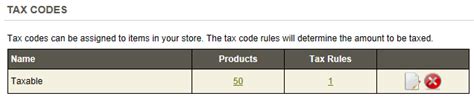 Tax Codes