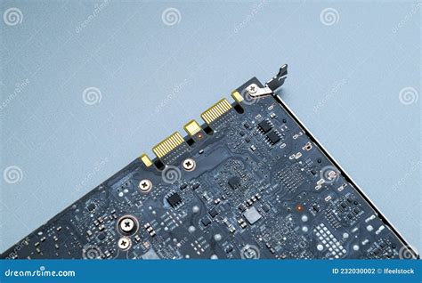 Circuit Board Chip Controller Of The New Powerful GPU Video Card Stock Photo Image Of