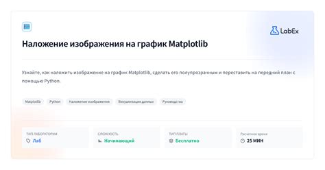 Наложение изображения на график Matplotlib Руководства по Python Labex