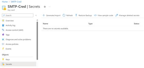 Create And Retrieve Secrets From The Azure Key Vault Using An Aspnet