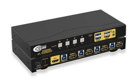 Mua CKLau 4 Port KVM HDMI Switch With Digital Audio Output All Input Cables And 2 Pcs USB 3 0