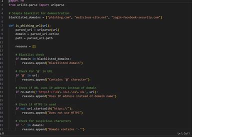 Cybersecurity Python Phishingdetection Internshipproject Vapt Tryhackme Hackthebox Rajani S