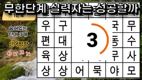 무한단계 실력자는 과연 성공할 수 있을까 숨은단어찾기치매테스트단어찾기치매예방지키미숨은단어퀴즈치매예방퀴즈 Youtube