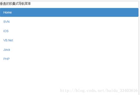Bootstrap实现垂直导航框架bootstrap纵向导航栏 Csdn博客