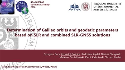 Pdf Determination Of Galileo Orbits And Geodetic Parameters Based On
