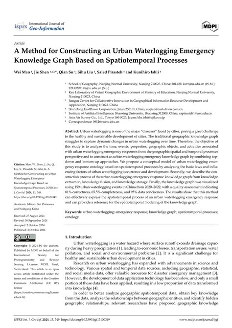 Pdf A Method For Constructing An Urban Waterlogging Emergency Knowledge Graph Based On