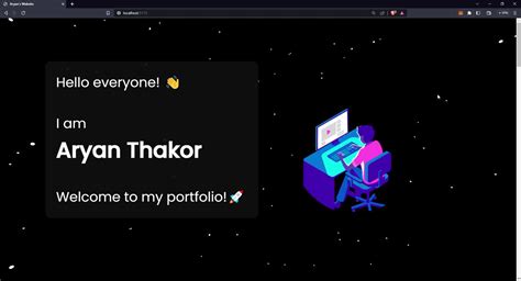 Aryan Thakor On Linkedin Threejs Portfoliowebsite Learning 14 Comments