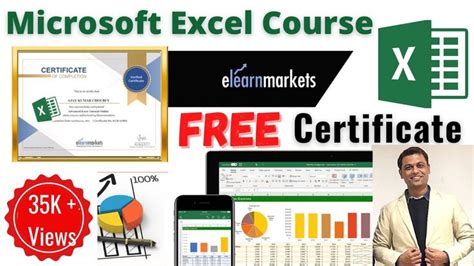 Microsoft Excel Certificate Course By Elearnmarkets I E Learning