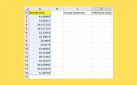 How To Calculate Skewness In Excel