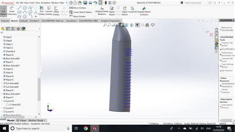 Trouble Projecting A Sketch Rsolidworks
