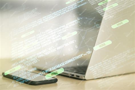 Premium Photo Abstract Creative Coding Illustration On Modern Computer Background Software