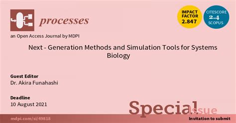 Processes Special Issue Next Generation Methods And Simulation