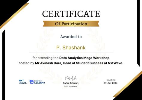 Dataanalytics Powerbi Certificateofcompletion Datascience