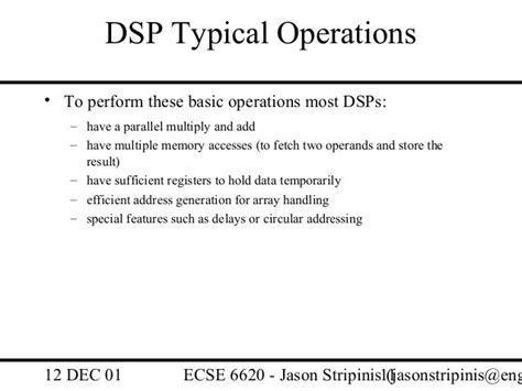 Dsp Architecture