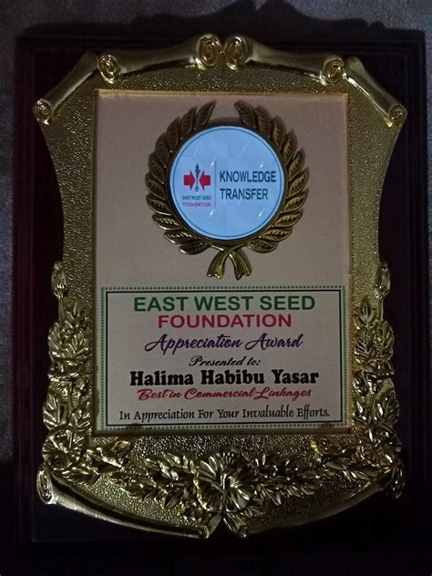Halima Habib On Linkedin Thank You East West Seed Knowledge Transfer