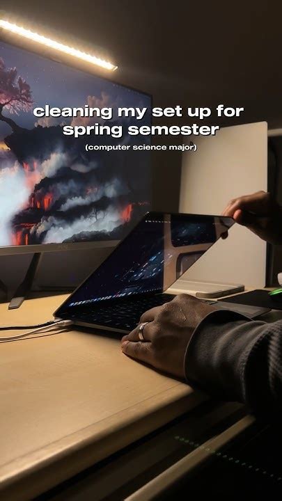 Preparing For My Computer Science Spring Semester Motivation Desksetup Deskinspiration