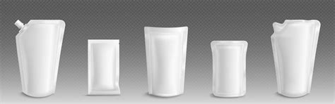 Doy 팩 파우치 패키지 호일 또는 플라스틱 향 주머니 무료 벡터