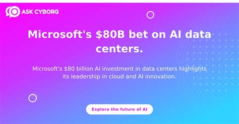 Microsoft Aiinvestment Cloudcomputing Askcyborg