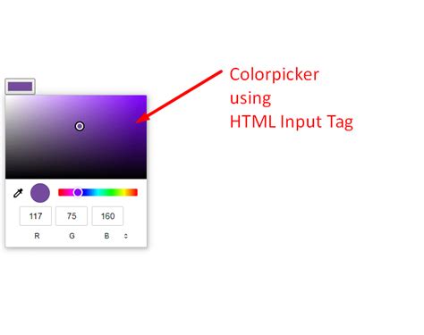 Html Input Type To Get Color Value Misc