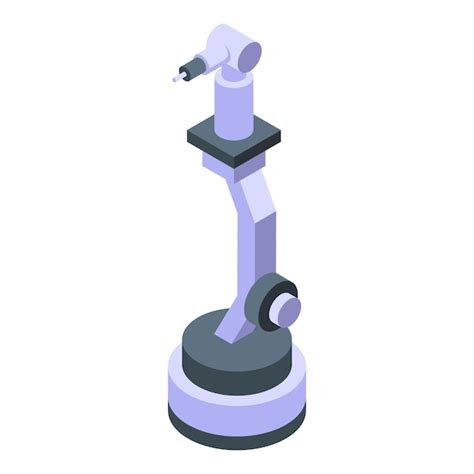 Premium Vector Isometric Industrial Robot Arm Illustration