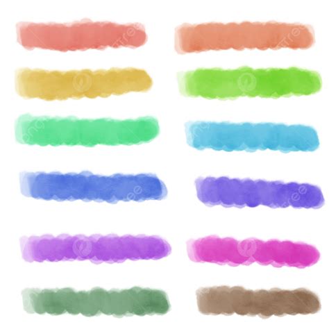 형광펜 일러스트 컬러 브러시 상징 수채화 색깔 Png 일러스트 및 Psd 이미지 무료 다운로드 Pngtree
