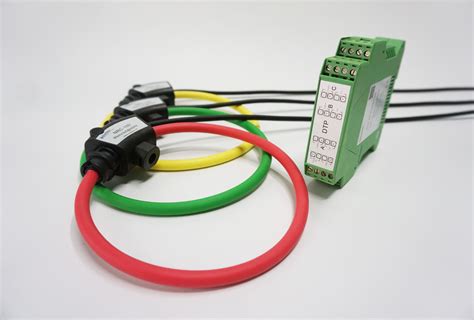 4 20ma Three Phase Din Rail Integrator Rogowski Coil Signal Conditioner Current Transducer