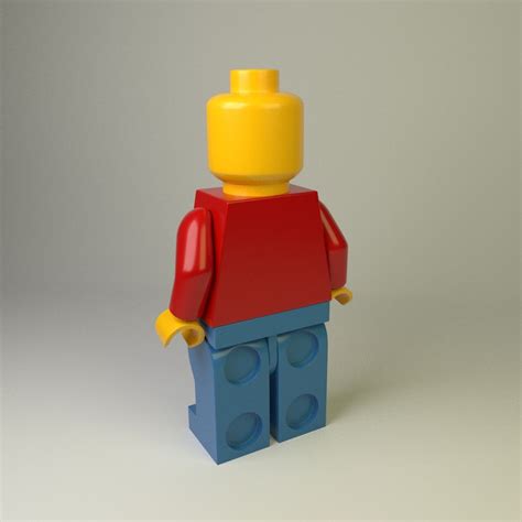 Lego Minifig 3d Model 15 3ds Max Obj Fbx Dae Blend Free3d