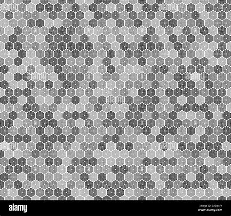 Honeycomb Hexagon Cells Background Bold Rounded Stacked Hexagons Mosaic Pattern Grey Color