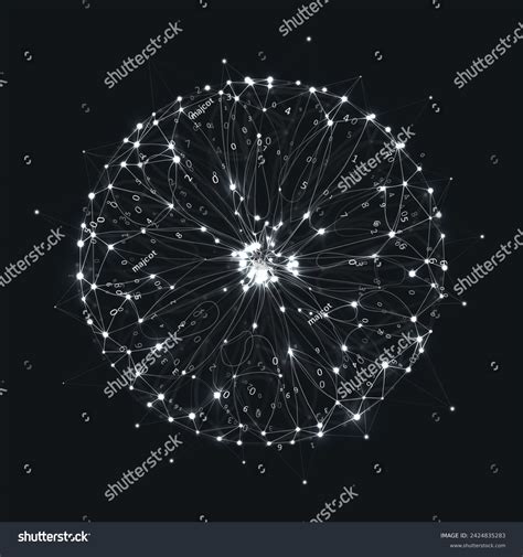 Abstract Big Data Visualization Big Data Stock Vector Royalty Free 2424835283 Shutterstock