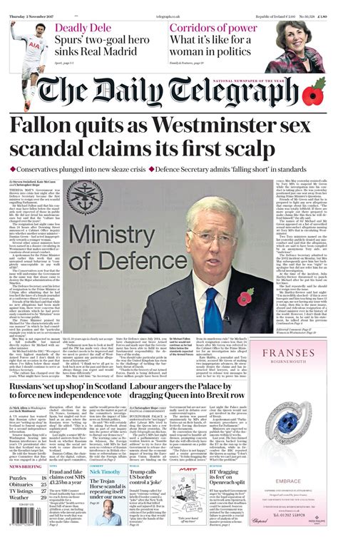 The Telegraph On Twitter The Front Page Of Tomorrows Daily Telegraph