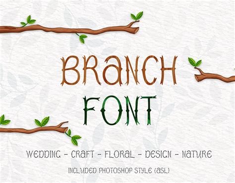 Tree Branch Font On Behance