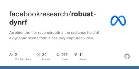 releases · facebookresearch robust dynrf · github