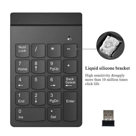 Wireless Numeric Keypad Cordless Keyboard बन तर क कजपटल Enthral Jaipur ID