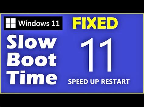 Windows How To Fix Slow Boot Time In Windows