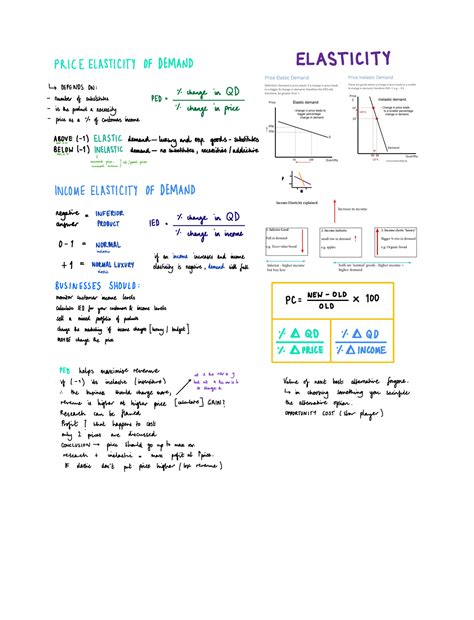 Elasticity Notes SSPP Studocu