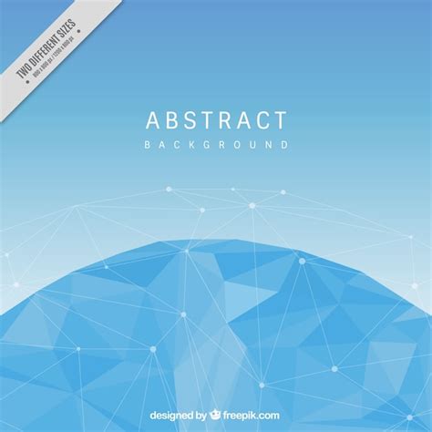 다각형 파란색 배경 무료 벡터