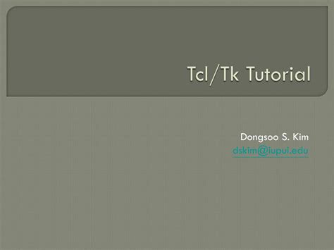 Ppt Tcltk A Powerful Scripting Language And Gui Toolkit Powerpoint