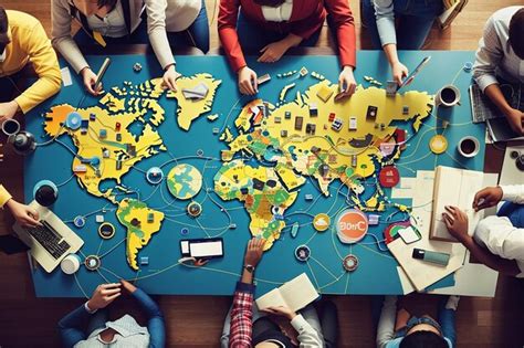 Premium Ai Image Our World Connected Social Networking Interconnection Concept