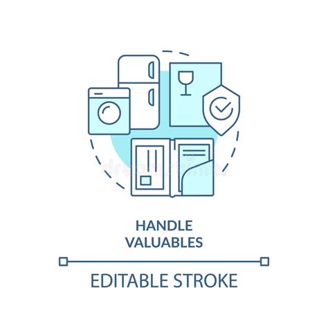 Editable Handle Valuables Icon Stock Illustrations 2 Editable Handle