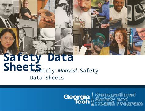 Pptx Formerly Material Safety Data Sheets Hazcom Requirement 1910